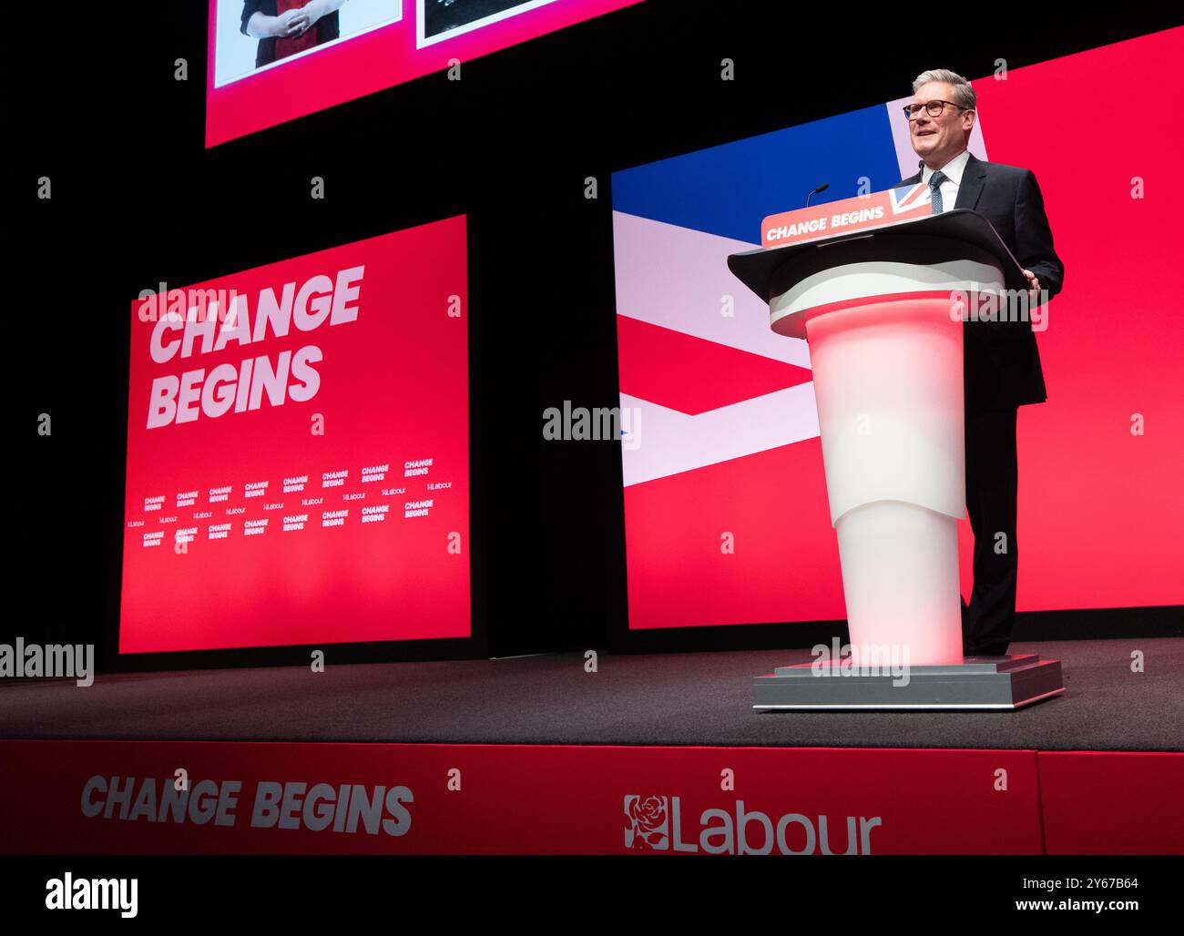 Liverpool, UK. 24th Sep, 2024. Keir Starmer Leaders speech to ...