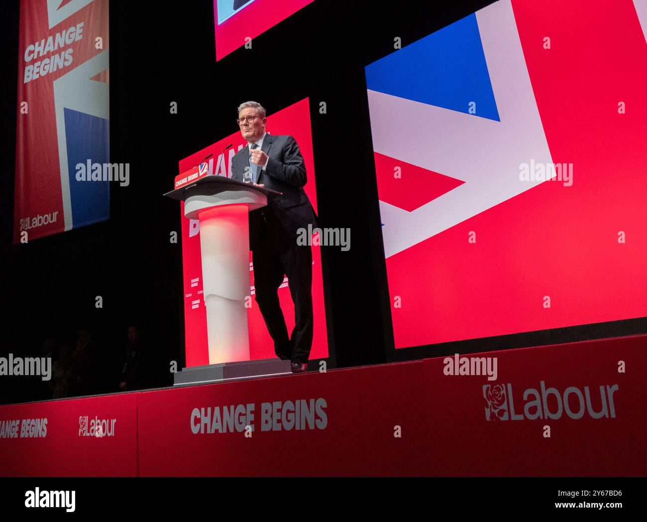 Liverpool, UK. 24th Sep, 2024. Keir Starmer Leaders speech to ...
