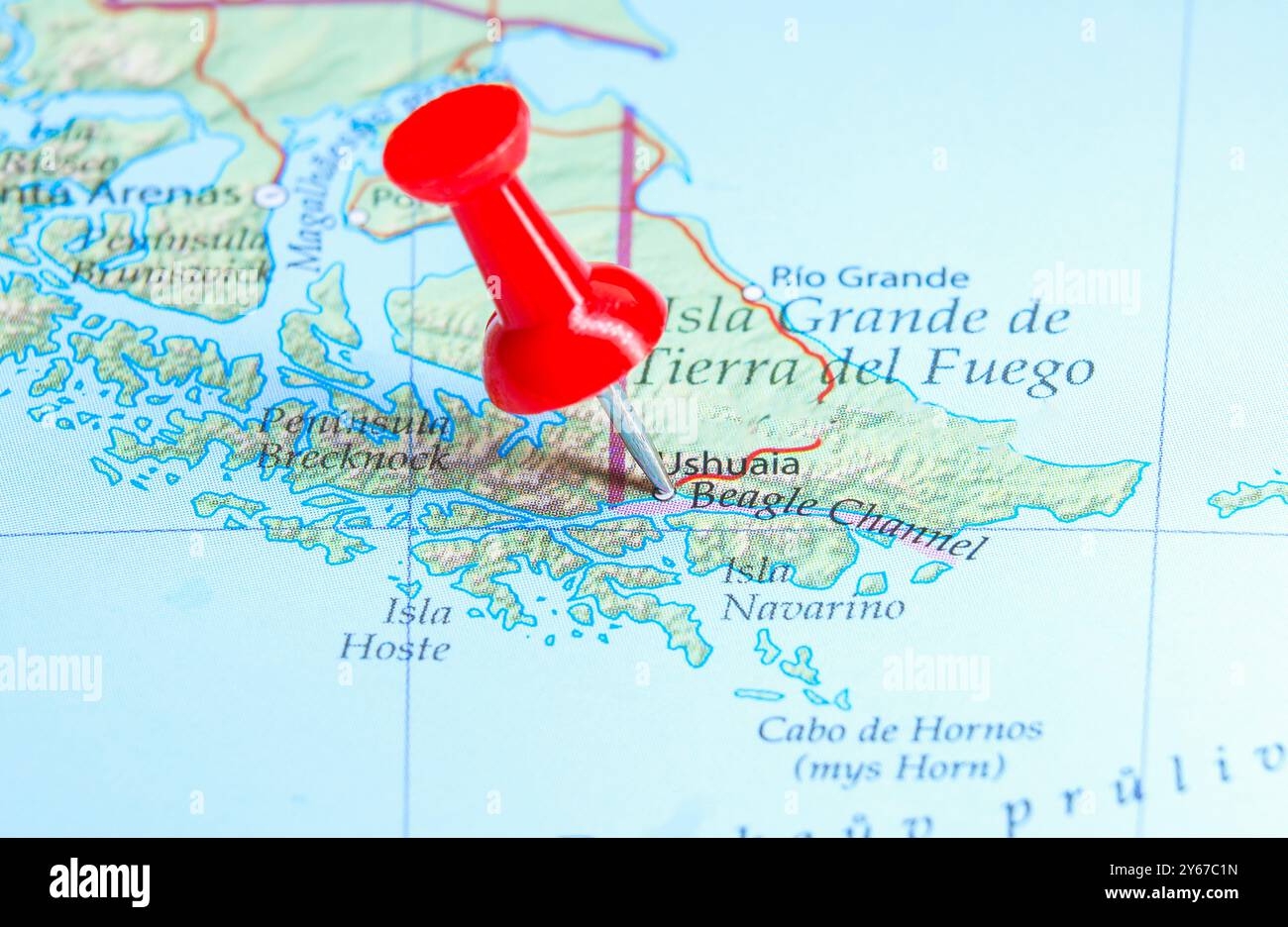 Beagle channel map hi-res stock photography and images - Alamy