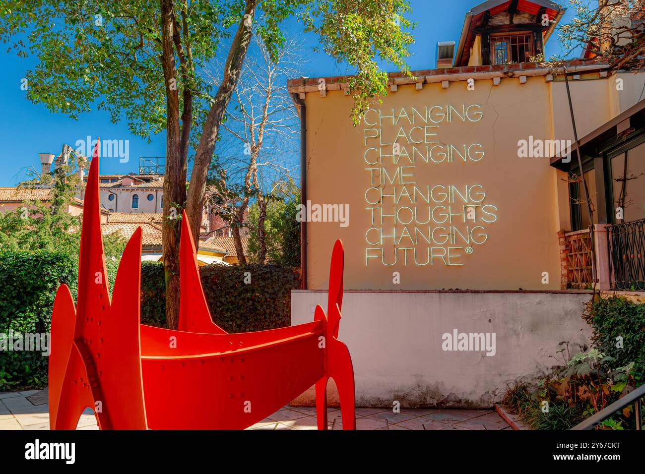 The Cow by Alexander Calder, an art installation in the grounds of The ...