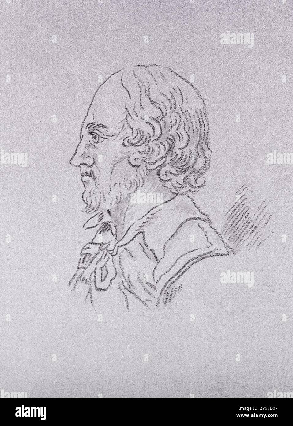 Profile drawing of William Shakespeare by Johann Caspar Lavater created ...