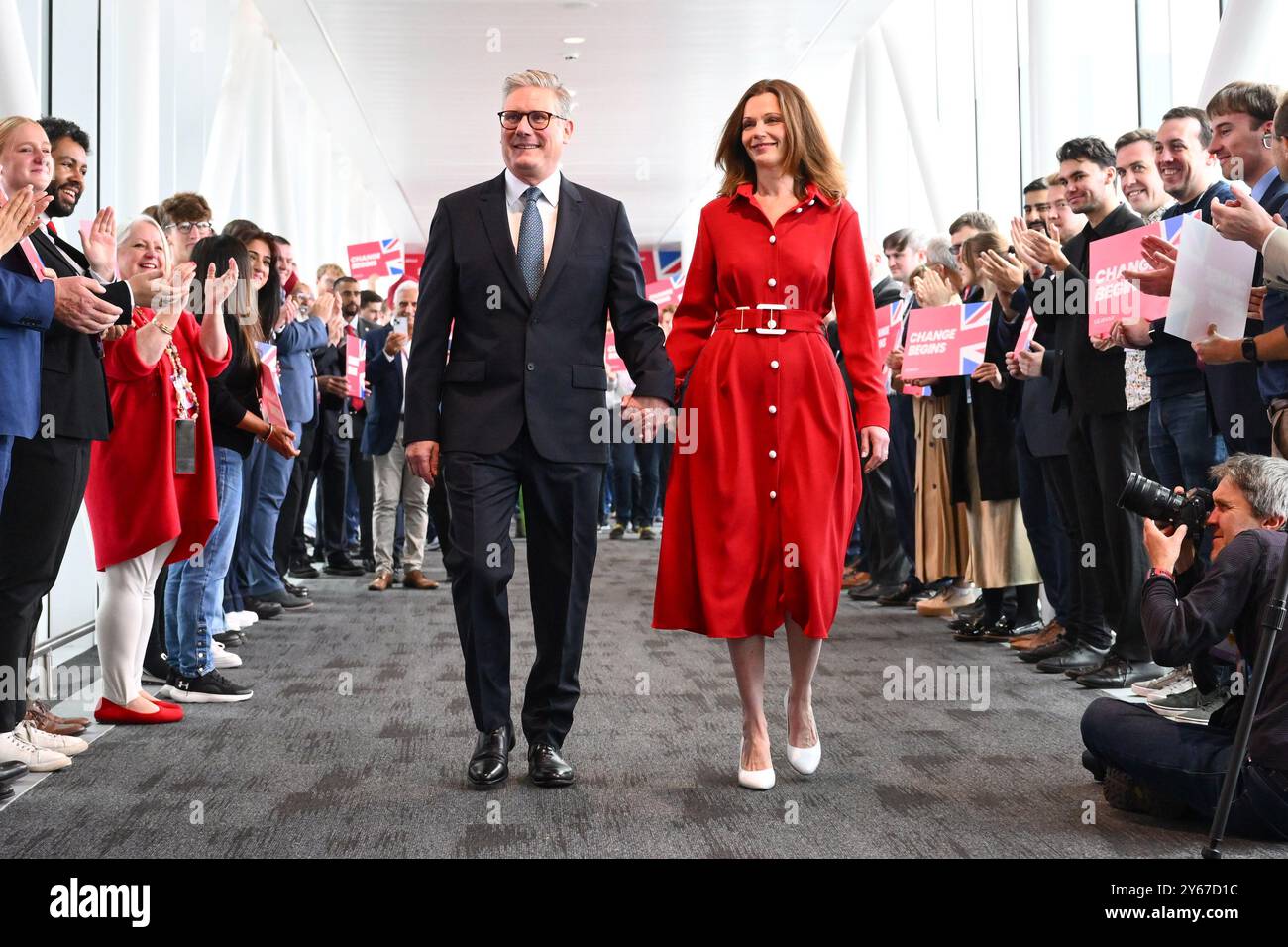Liverpool, UK. 24 September 2024. Prime Minister Sir Keir Starmer and ...