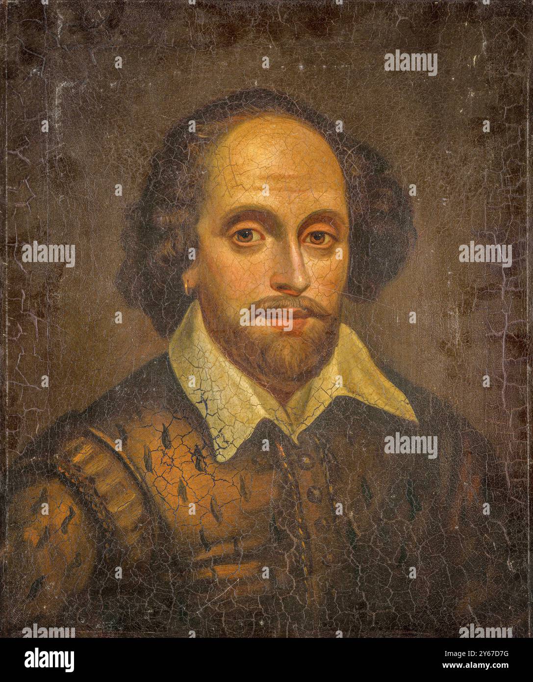 19th-century oil painting of William Shakespeare, the renowned English ...