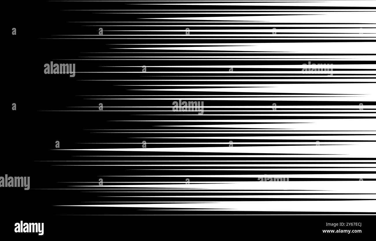 Comic strip horizontal motion lines. Anime comics book super hero speed ...