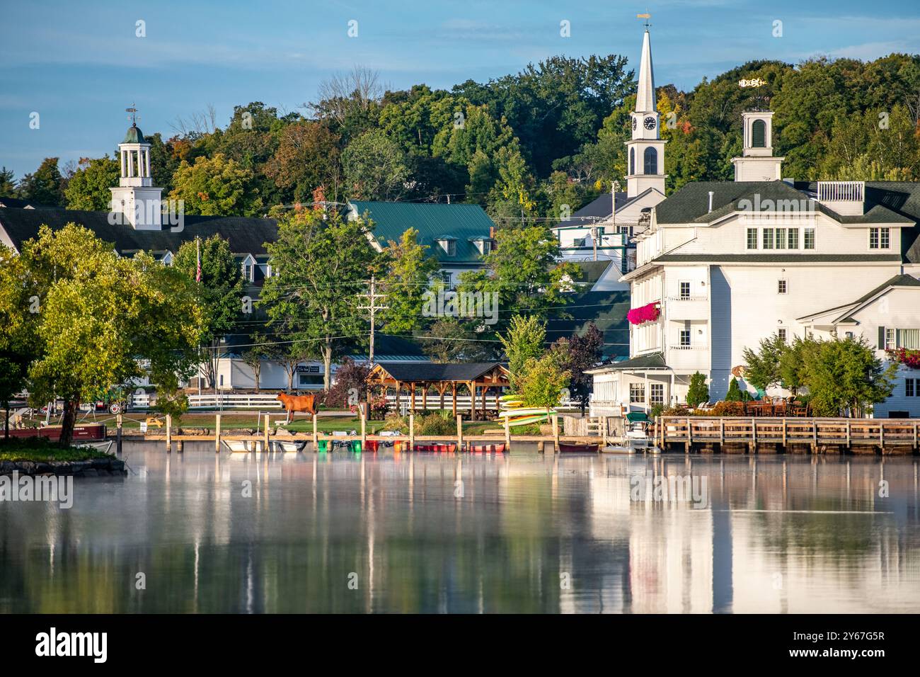 The township of Meredith on lake Winnipesaukee New Hampshire New ...