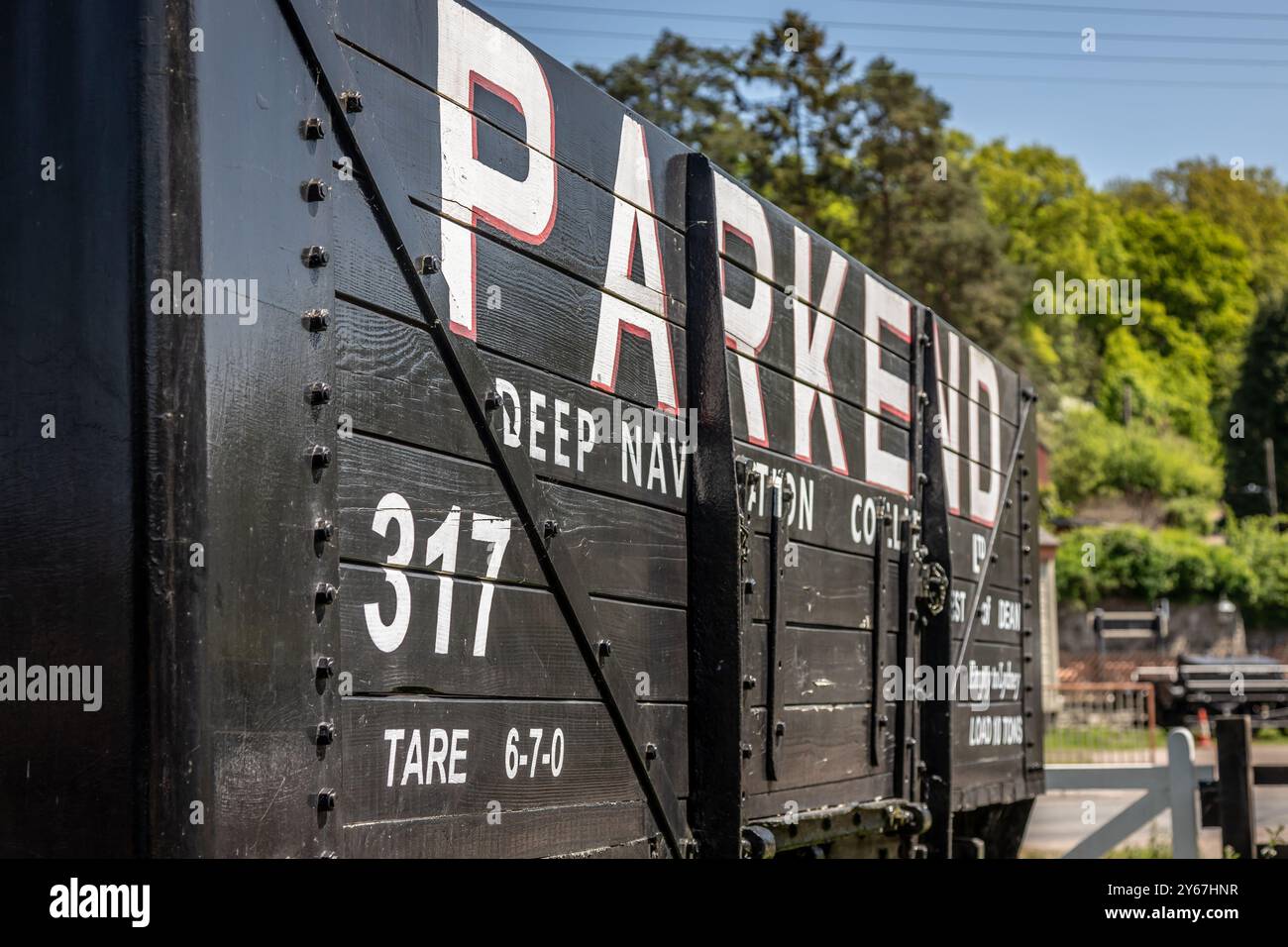 7-plank open wagon, Parkend, Dean Forest Railway, Gloucestershire ...