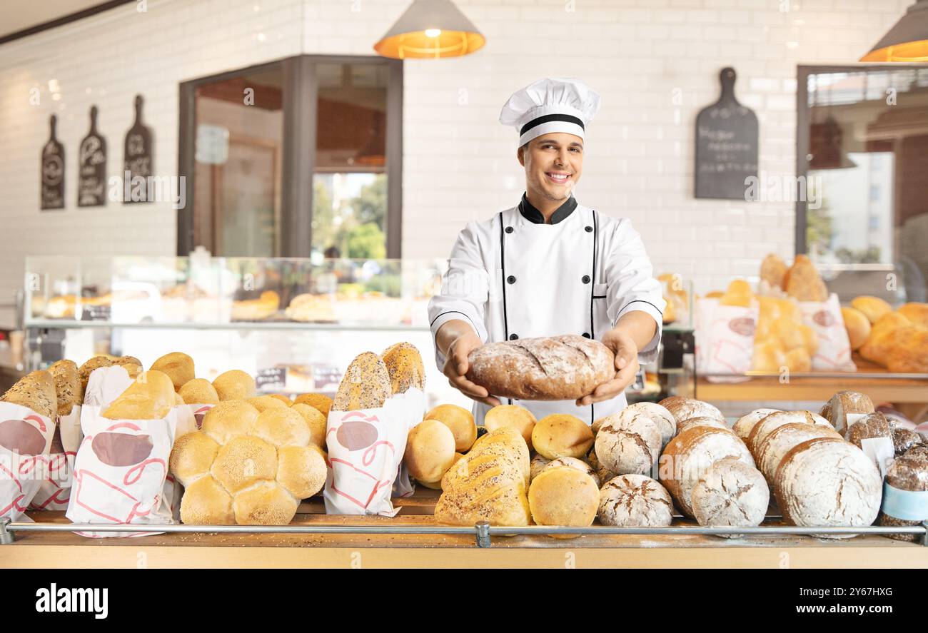 Male baker fresh bread hi-res stock photography and images - Alamy