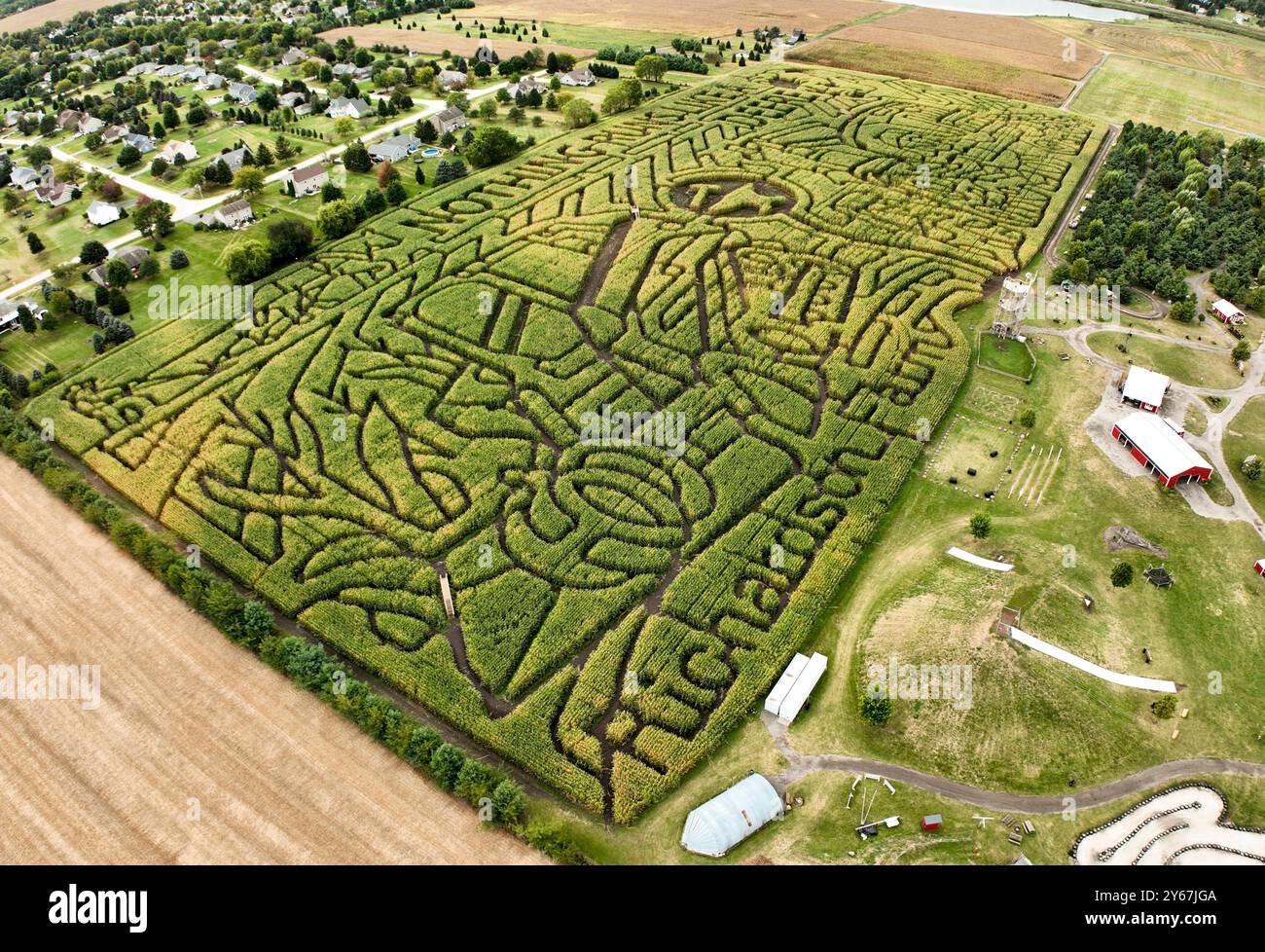 Corn Maze at the Richardson Adventure Farm in Spring Grove, Illinois ...