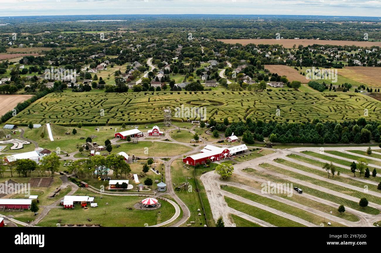 Corn Maze at the Richardson Adventure Farm in Spring Grove, Illinois ...
