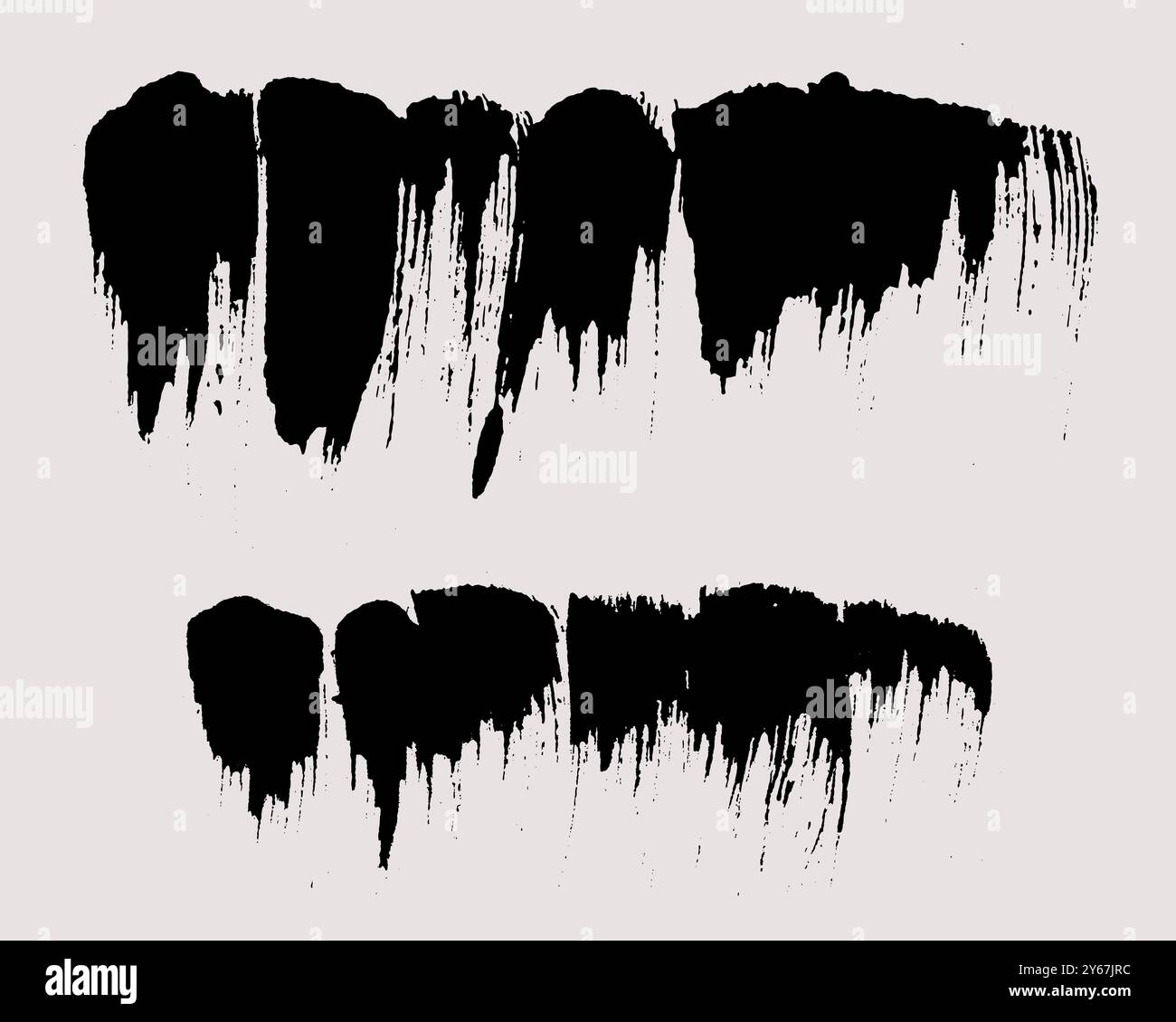 Brush strokes vector. Dripping paint Stock Vector Image & Art - Alamy