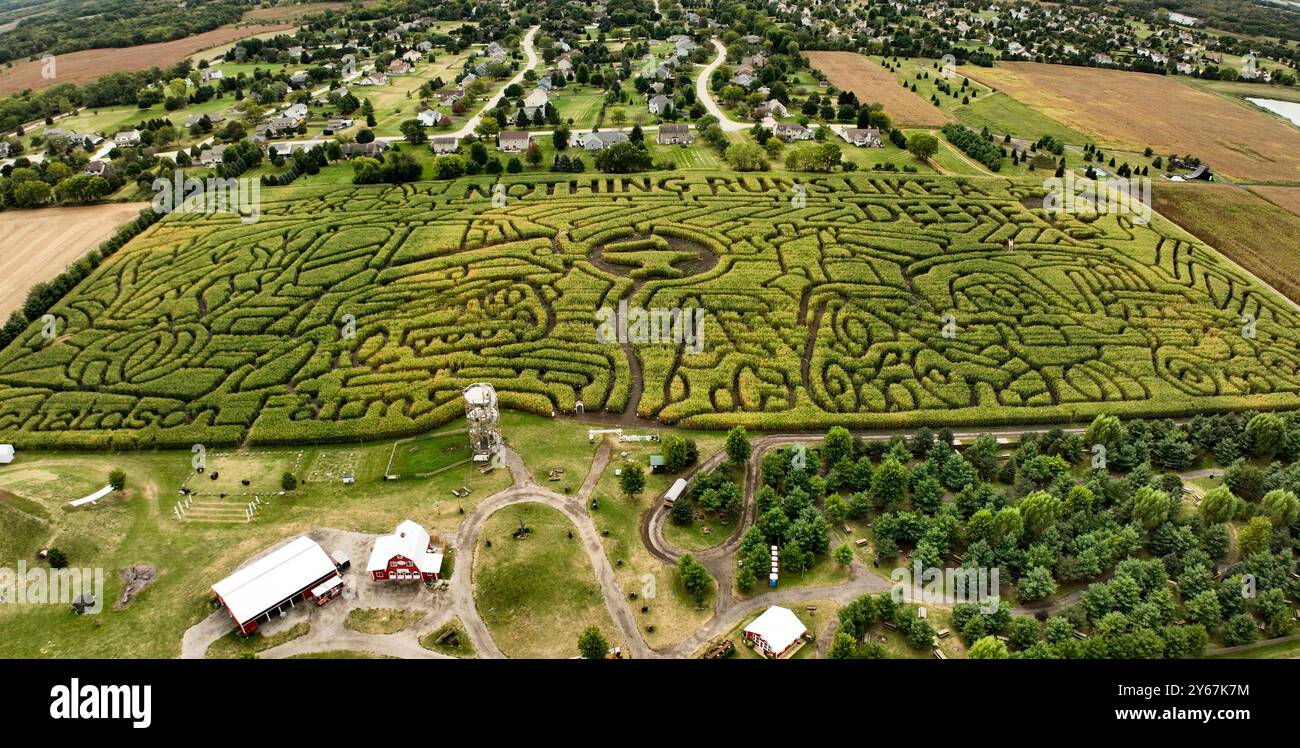 Corn Maze at the Richardson Adventure Farm in Spring Grove, Illinois ...