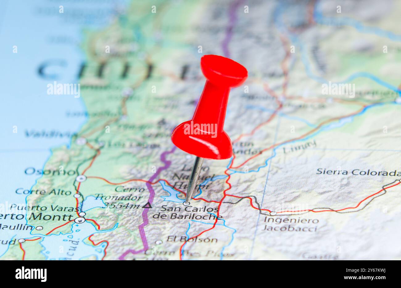Bariloche map hi-res stock photography and images - Alamy