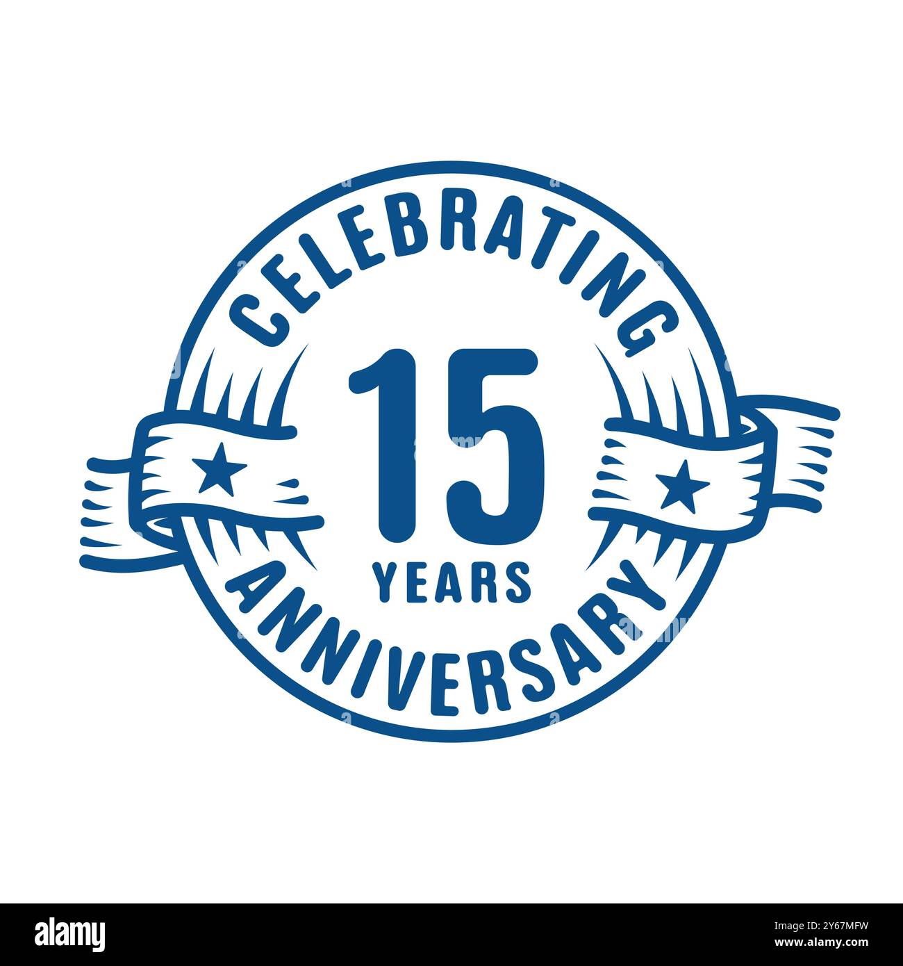 15 years logo design template. 15th anniversary vector and illustration ...