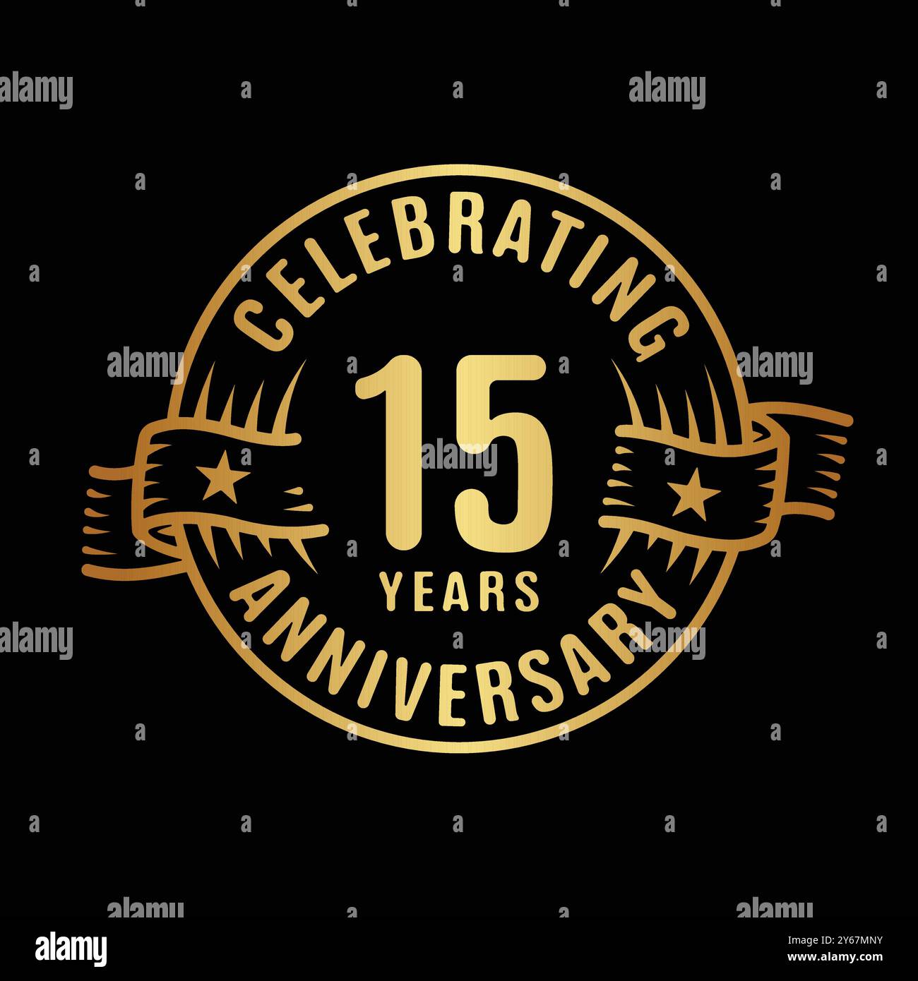 15 years logo design template. 15th anniversary vector and illustration ...