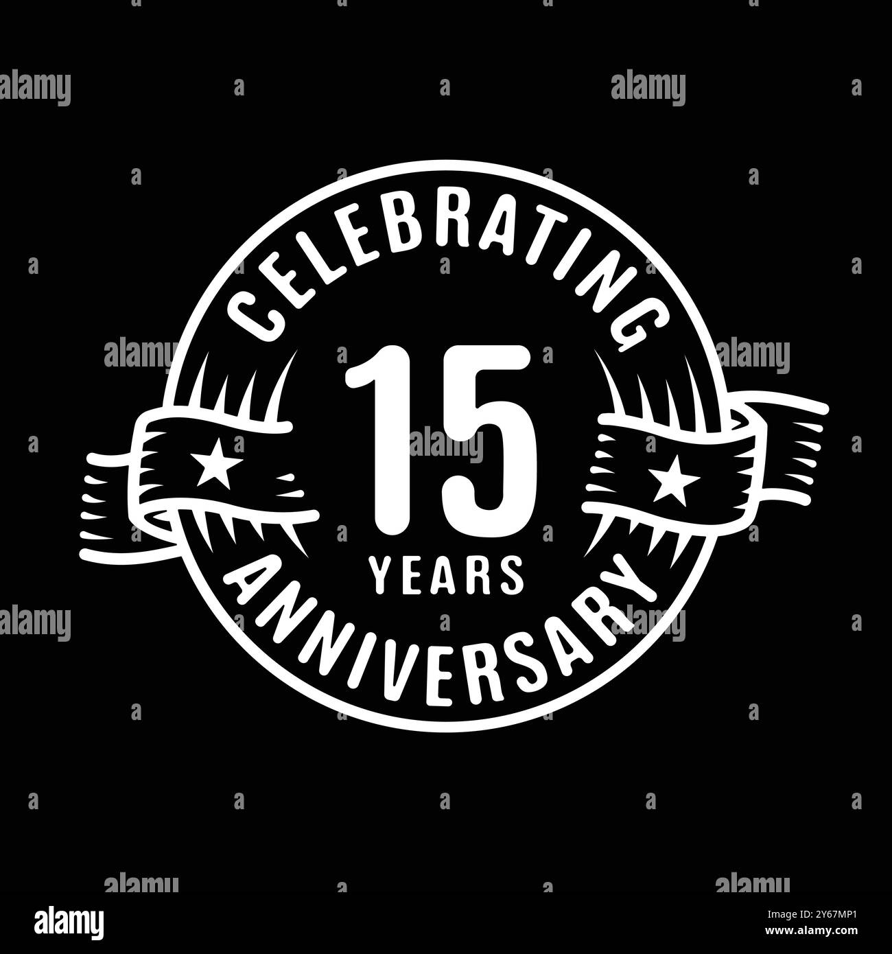 15 years logo design template. 15th anniversary vector and illustration ...