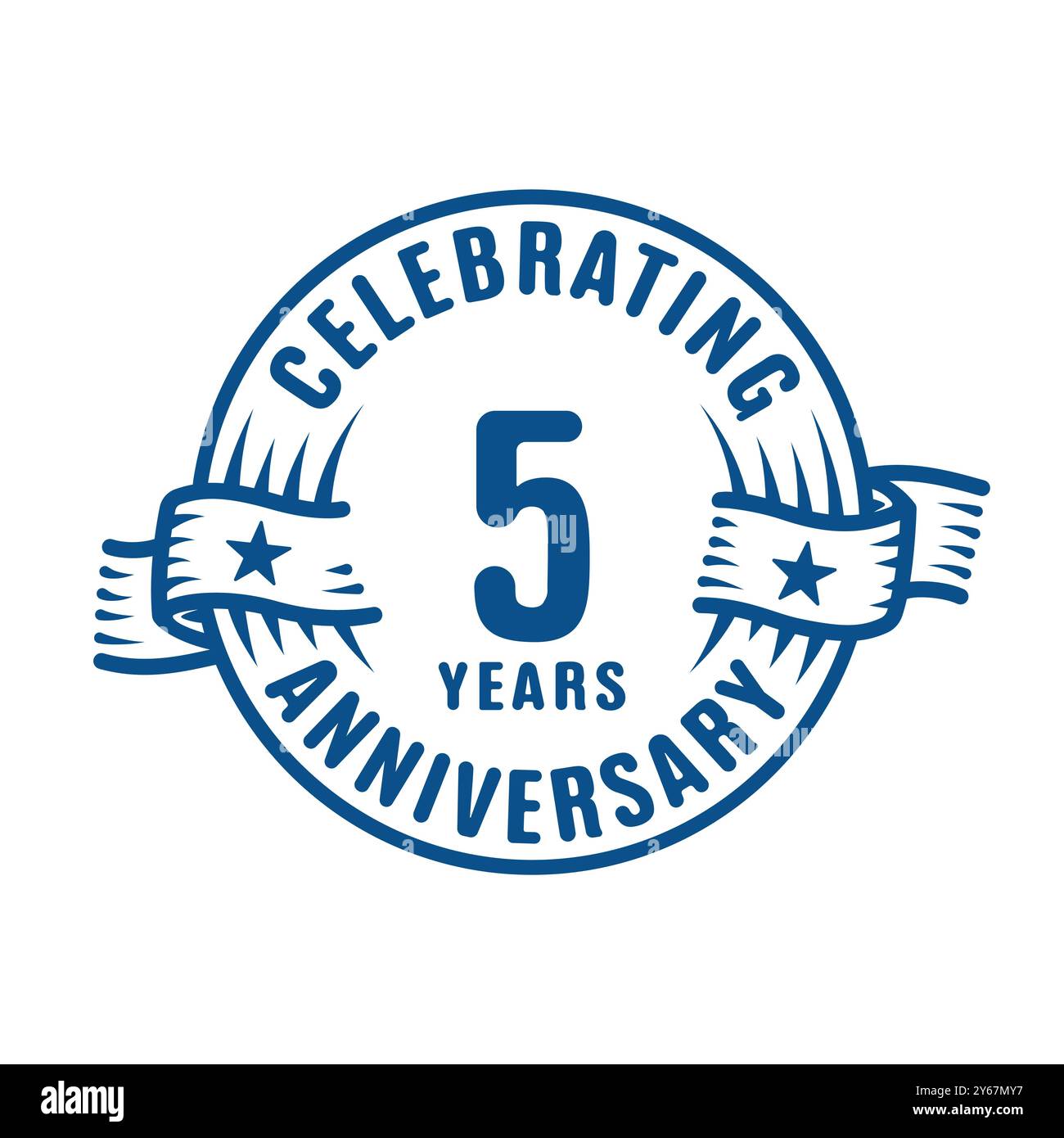 5 years logo design template. 5th anniversary vector and illustration ...