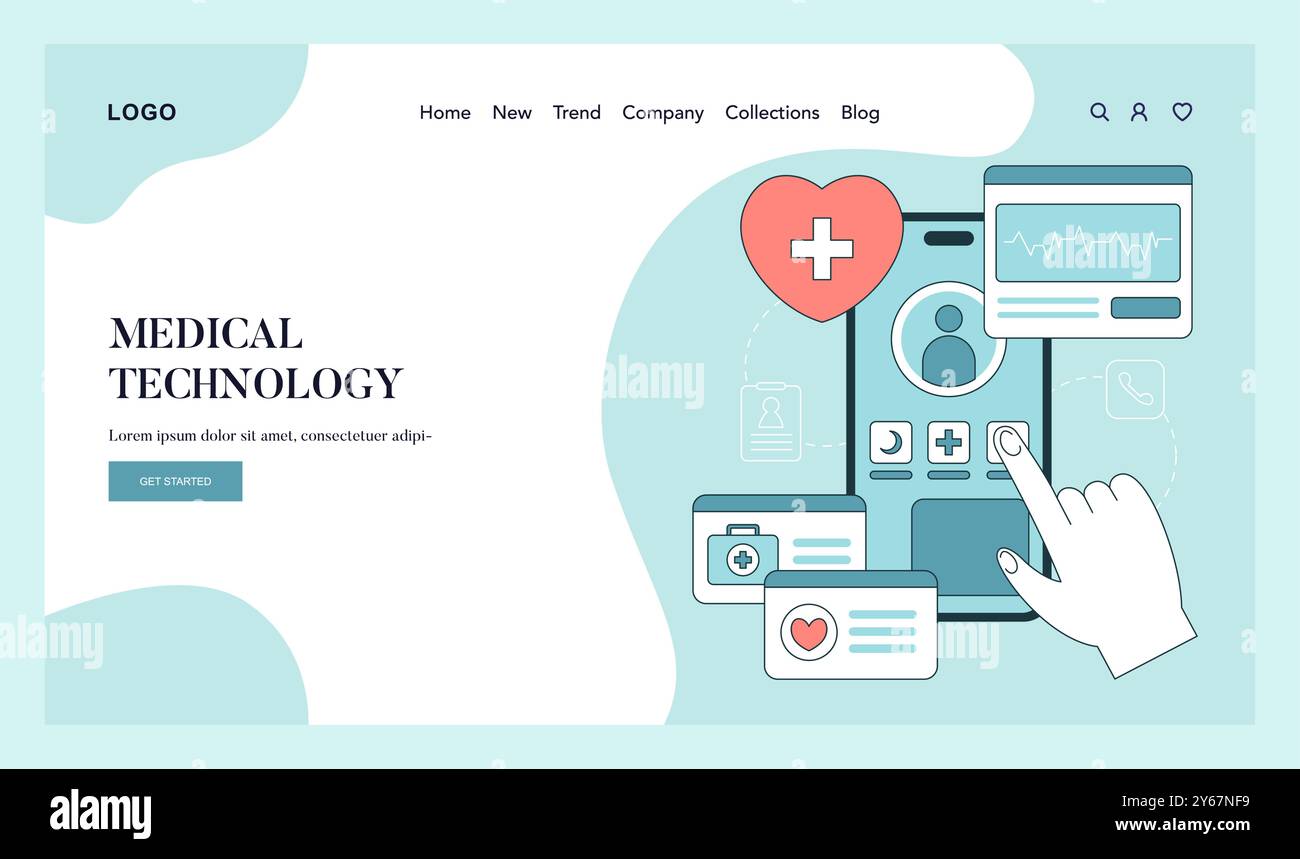 Digital healthcare concept. Innovative interface for medical ...