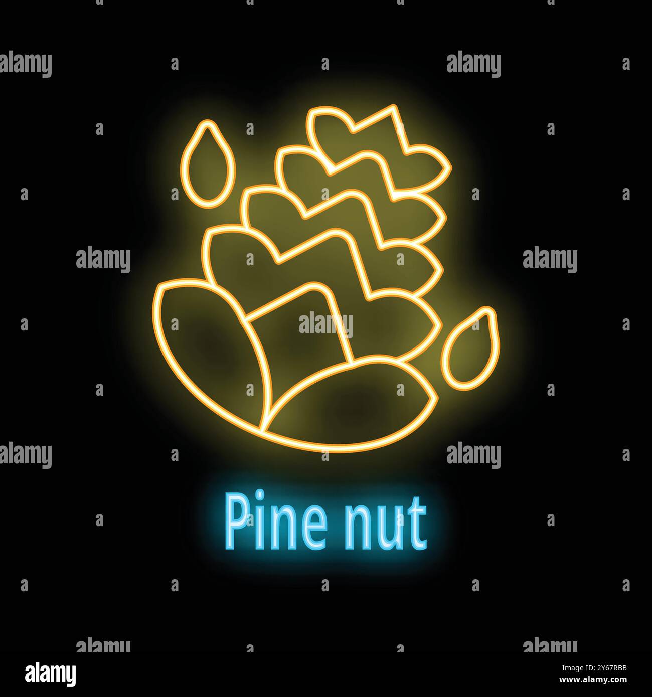 Pinon pine forest Stock Vector Images - Alamy