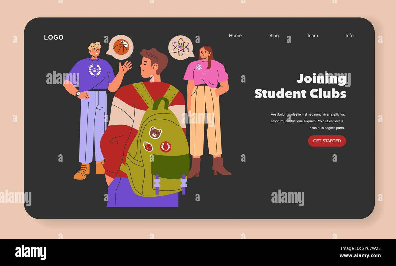 Student group involvement Stock Vector Images - Alamy