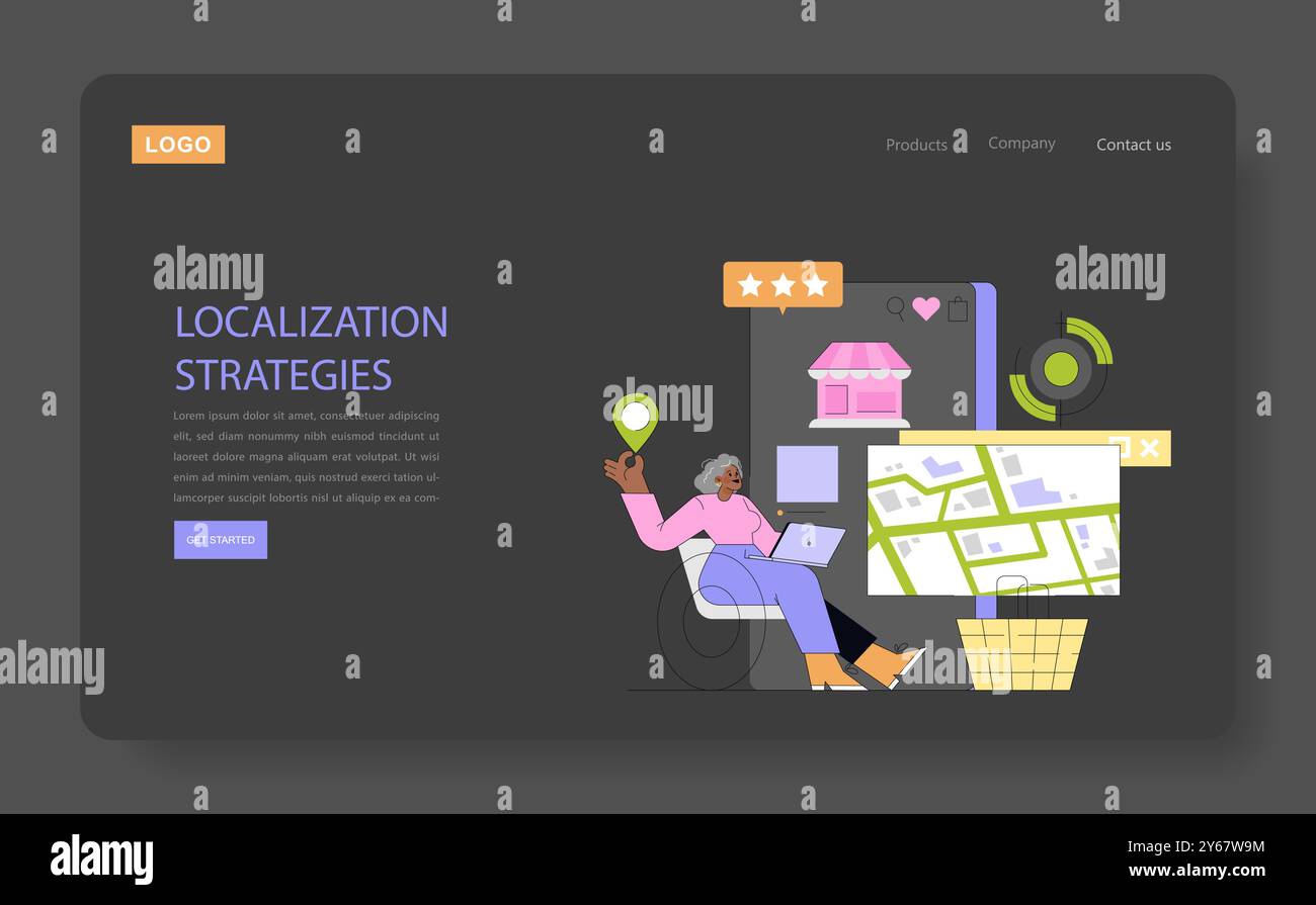 Global Market Expansion concept. Businesses extend reach with strategic ...