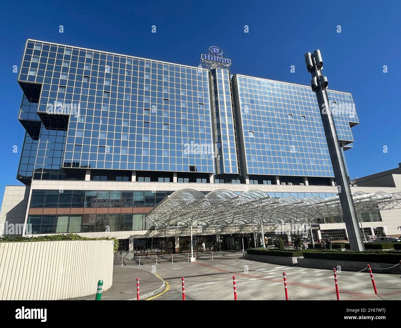 NEW HILTON HOTEL, Prague, Czech Republic. Photo: Tony Gale Stock Photo ...