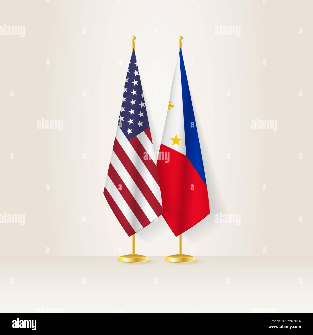 Filipino American Flag Vector The Philippines Flag Vector Country
