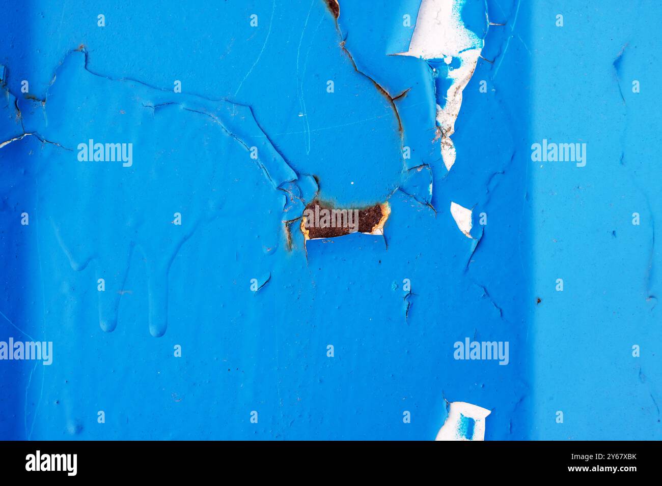 This image captures a detailed closeup of a piece of rust that stands ...