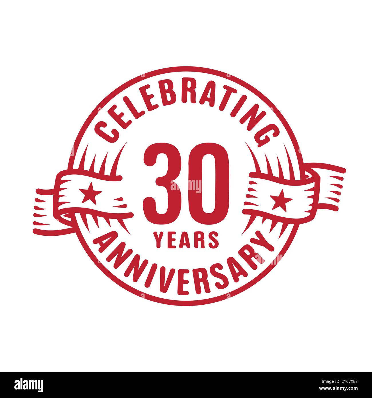 30 years logo design template. 30th anniversary vector and illustration ...