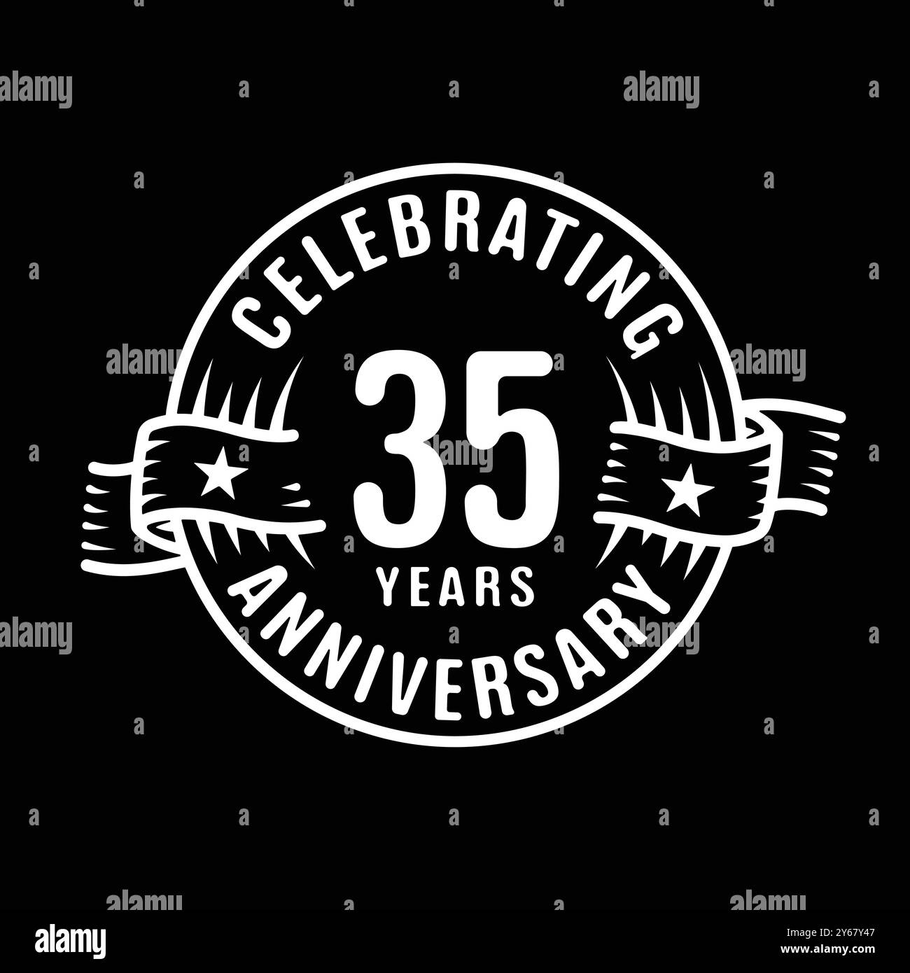 35 years logo design template. 35th anniversary vector and illustration Stock Vector Image & Art ...