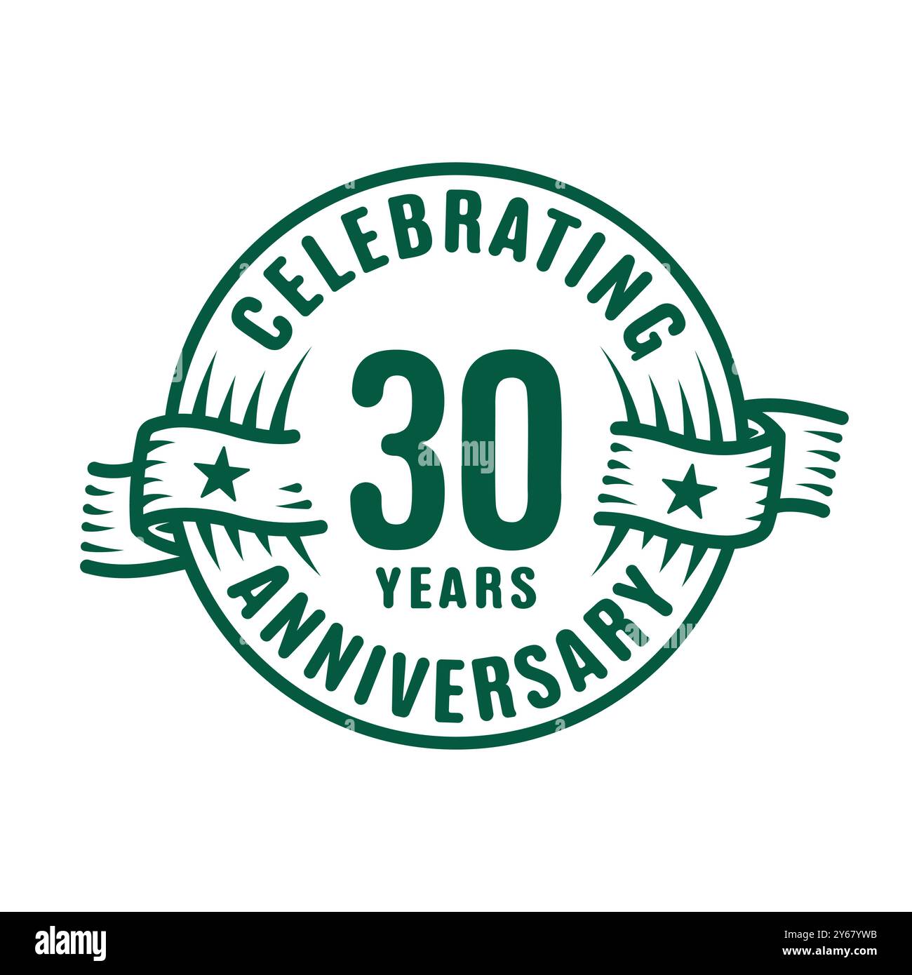 30 years logo design template. 30th anniversary vector and illustration ...