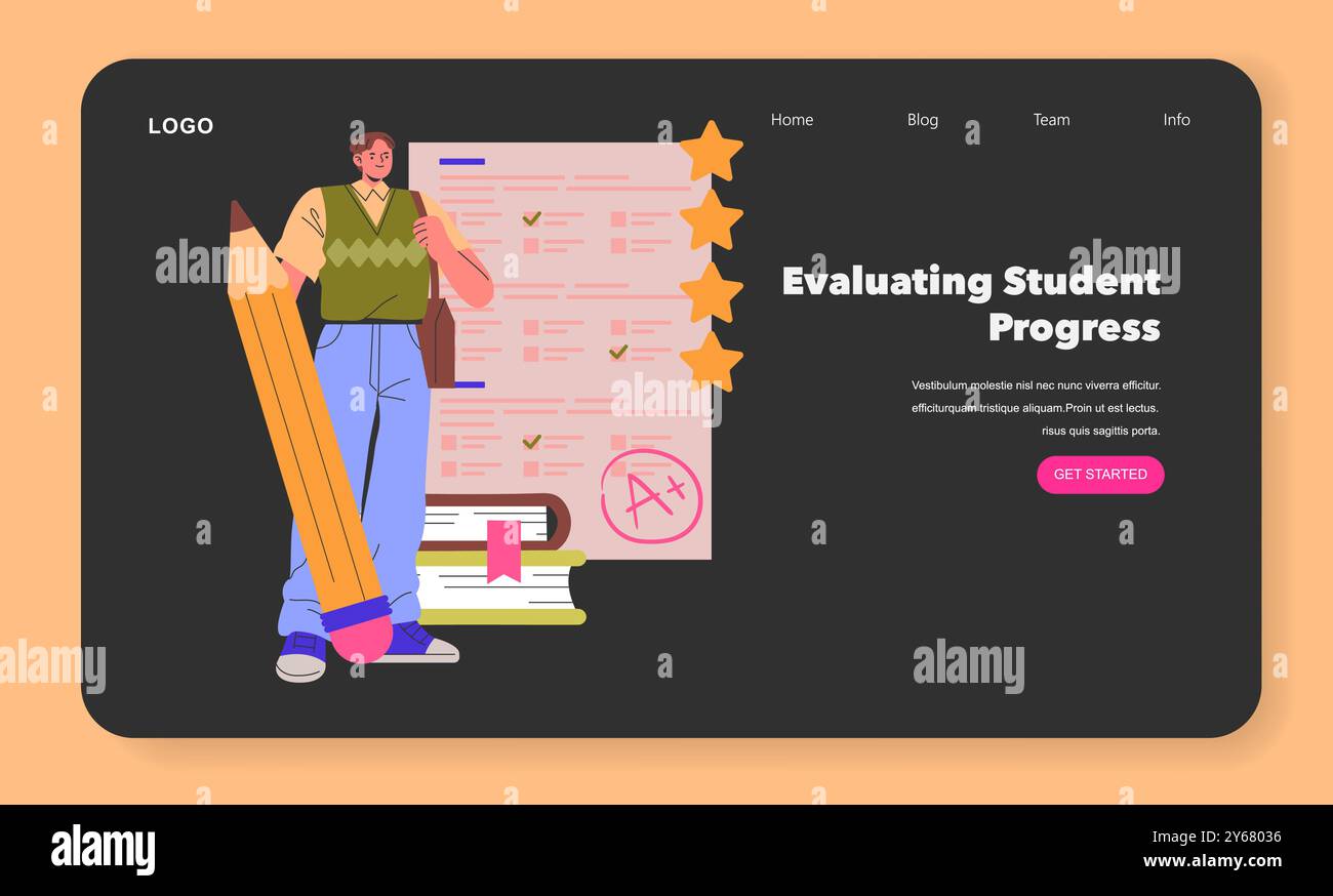 Assessing Student Stock Vector Images Alamy