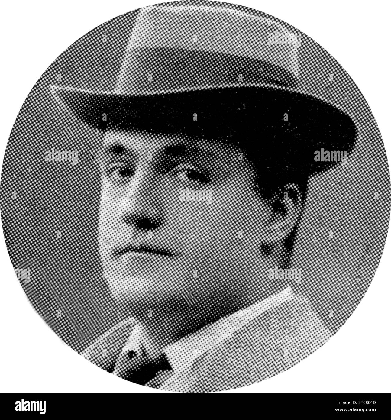 Herr Alfons Schutzendorf Baritone Opera singer 23rd April 1910 Stock ...