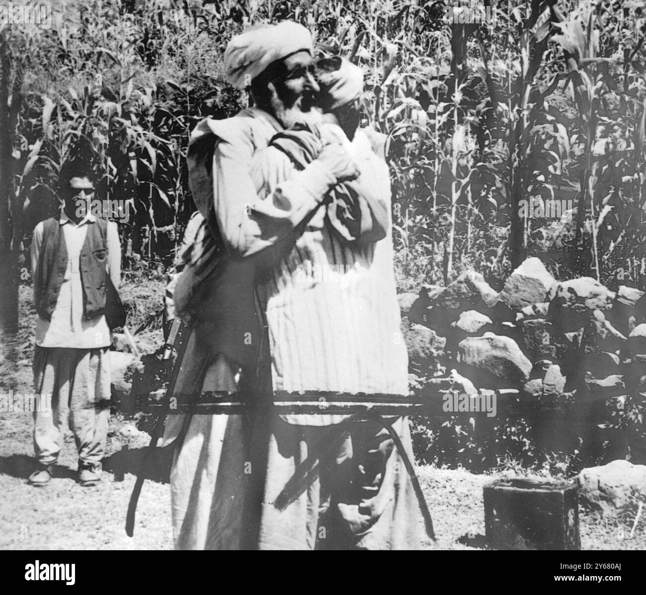 An uncle and nephew reunite after Indian troops cleared the area of ...