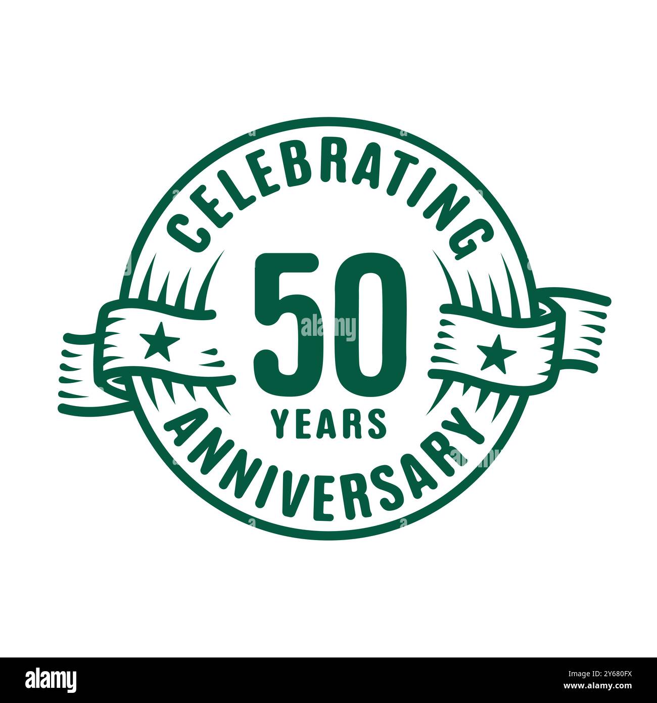 50 years logo design template. 50th anniversary vector and illustration ...