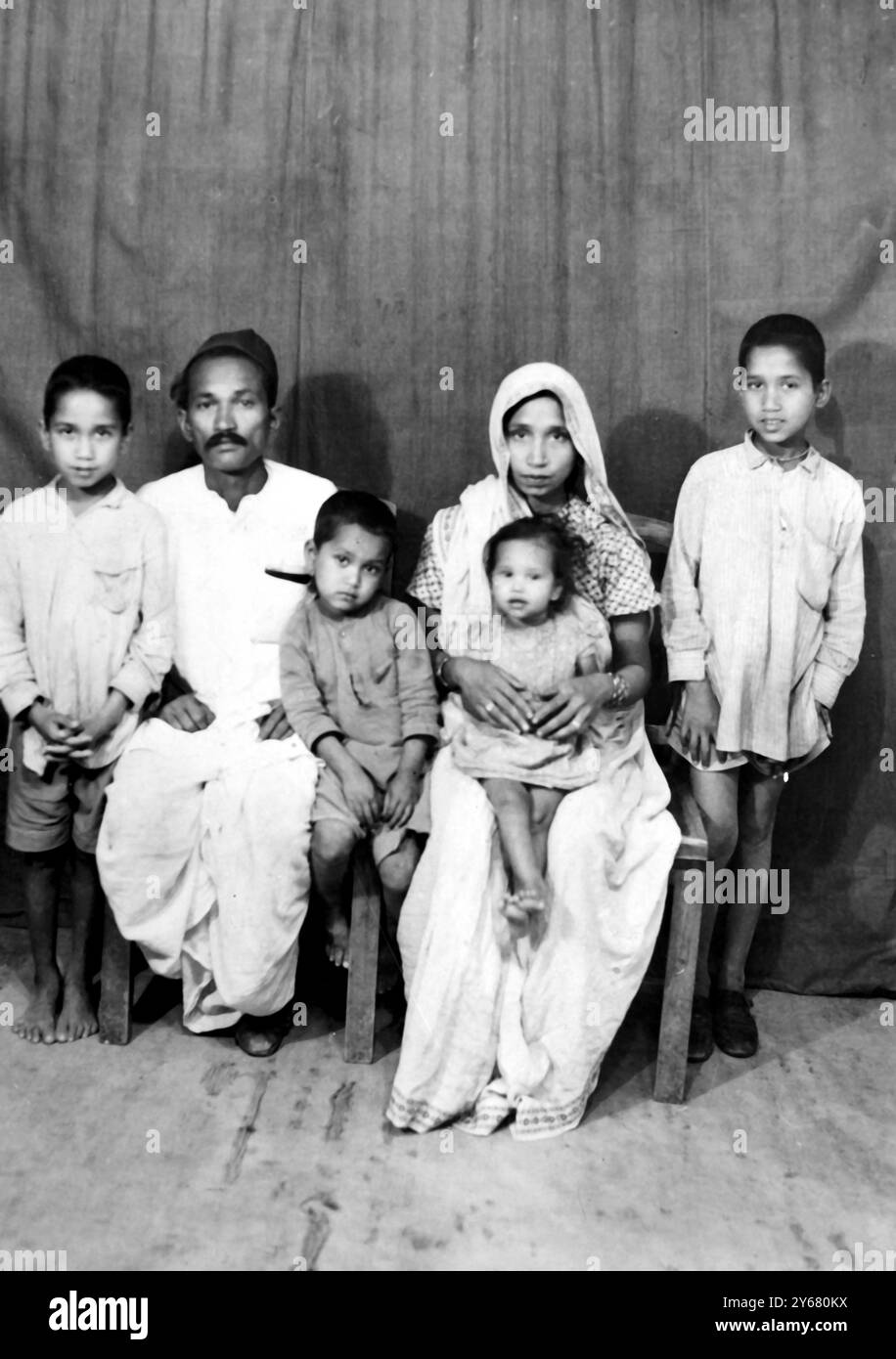 Lucknow and Indian Mahabir Prasad seen here with his wife and family is ...