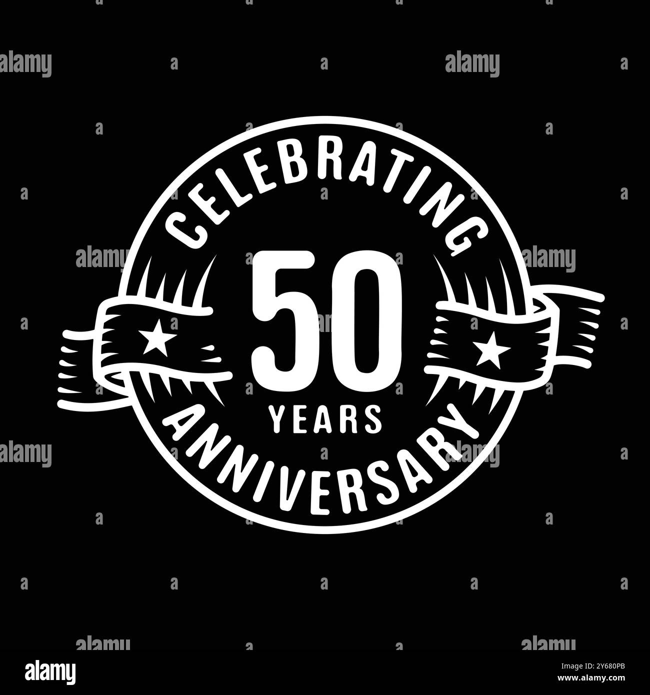 50 years logo design template. 50th anniversary vector and illustration ...