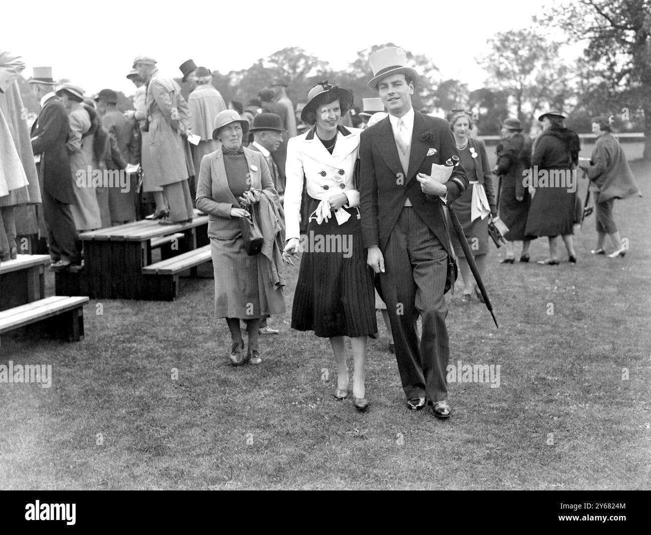 The Derby 1938 Miss Sarah Norton and Mr Parker-Bowles the staff 1938 ...