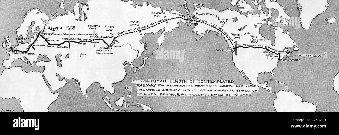 From London to New York by rail: The Behring Straits Tunnel linging ...