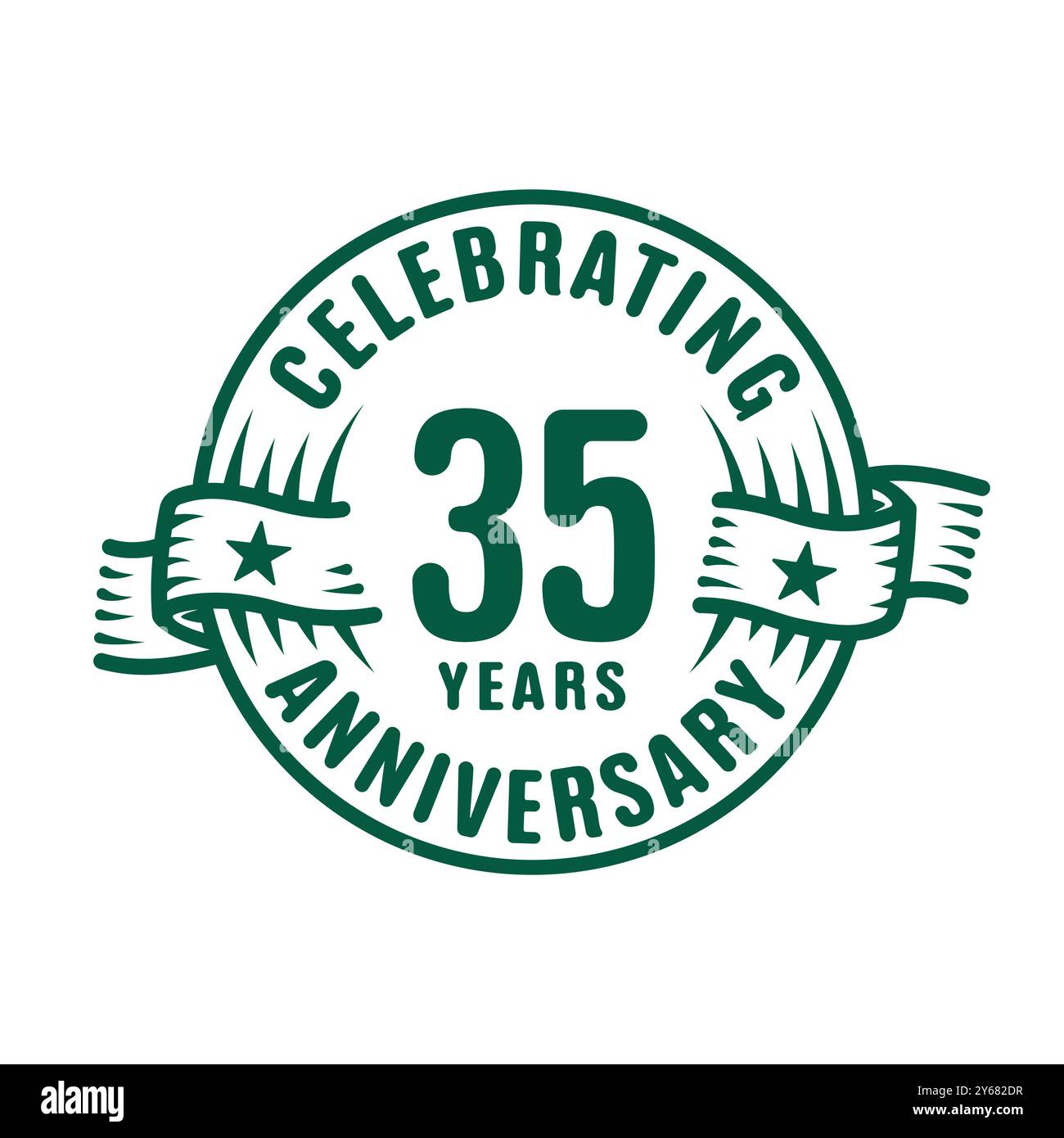 35 years logo design template. 35th anniversary vector and illustration Stock Vector Image & Art ...