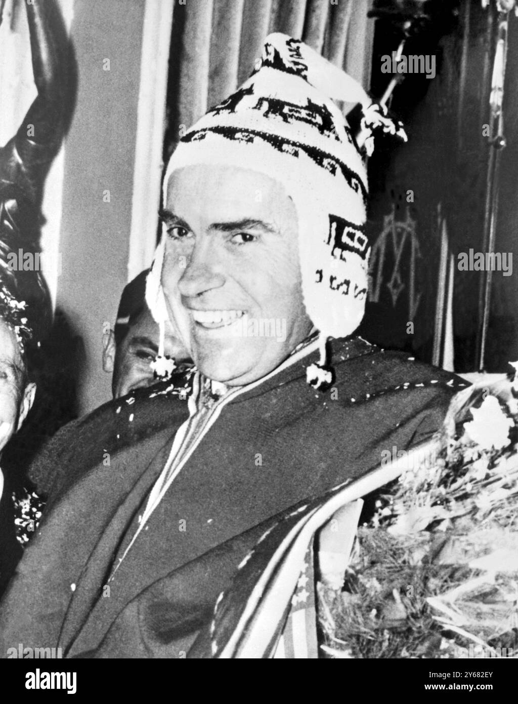 La Paz Bolivia: A smiling United States Vice President Richard Nixon ...
