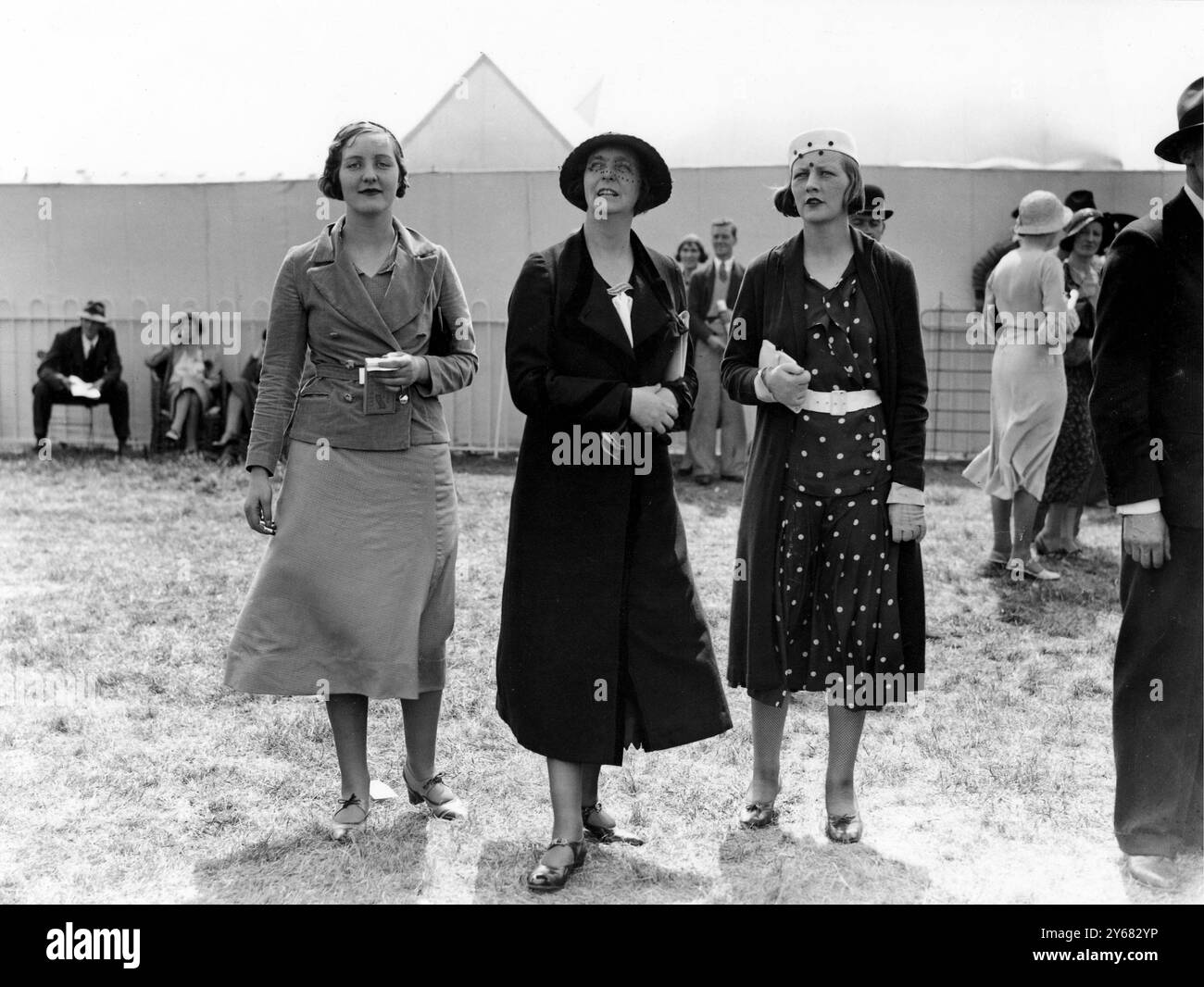 Hon. Unity Mitford, Lady Redesdale (her mother) and Miss Joan Villiers ...