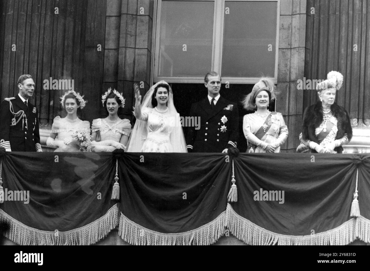 1947 queen elizabeth wedding hi-res stock photography and images - Alamy