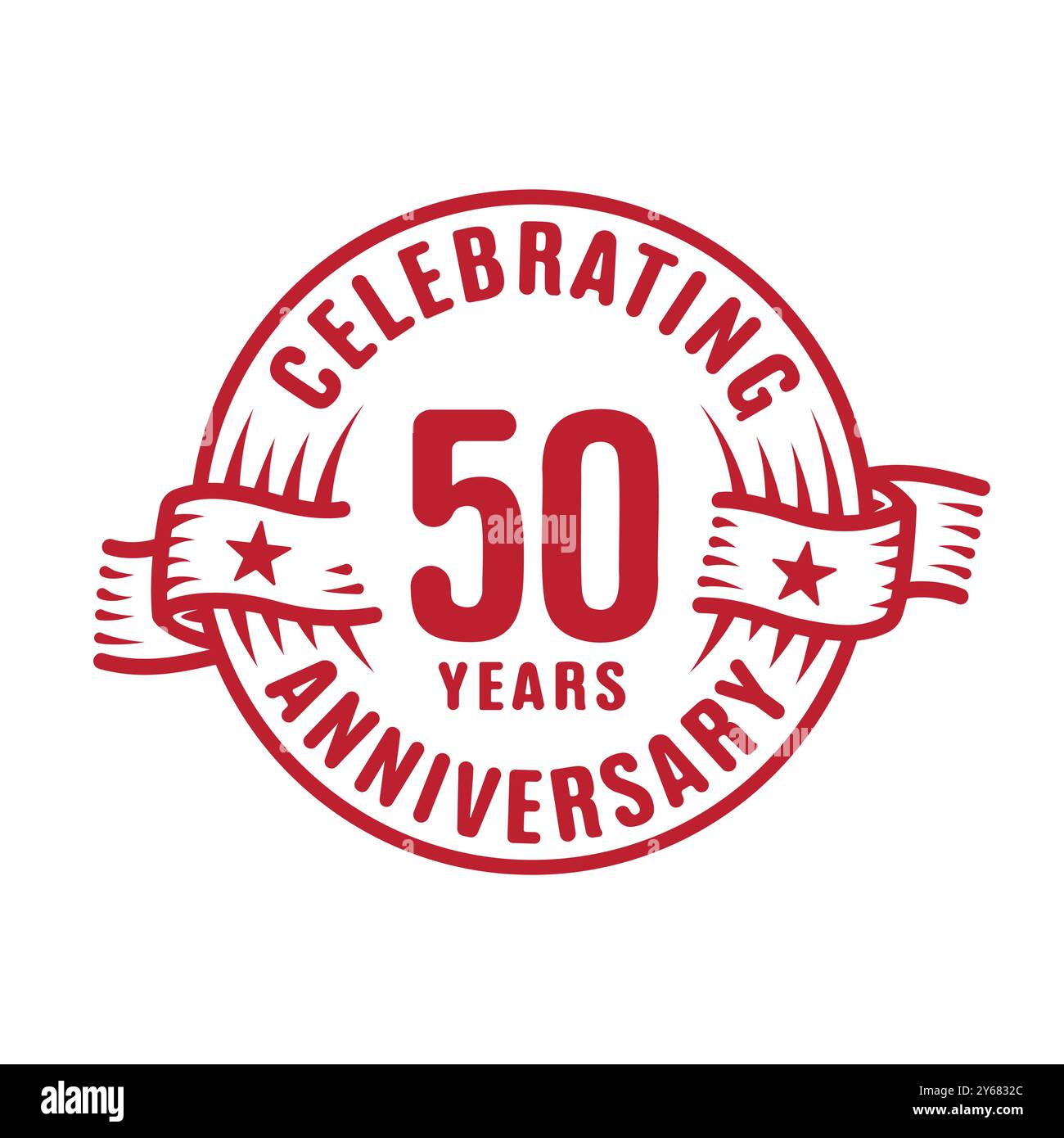 50 years logo design template. 50th anniversary vector and illustration ...