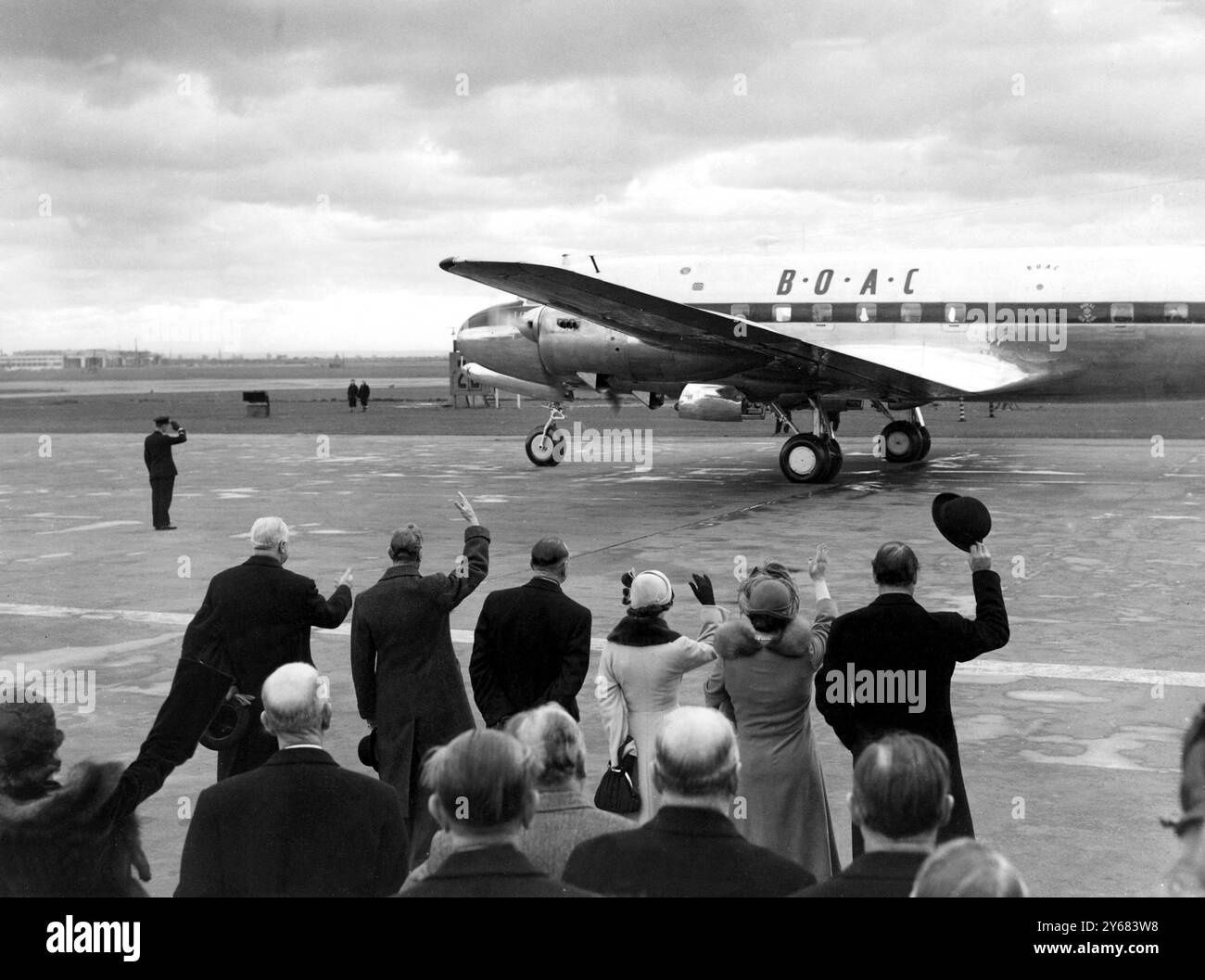 King's First Engagement A Family Farewell at London Airport, 31st ...