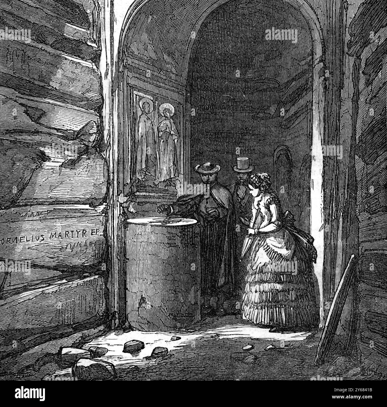 Rome catacombs 1872 hi-res stock photography and images - Alamy