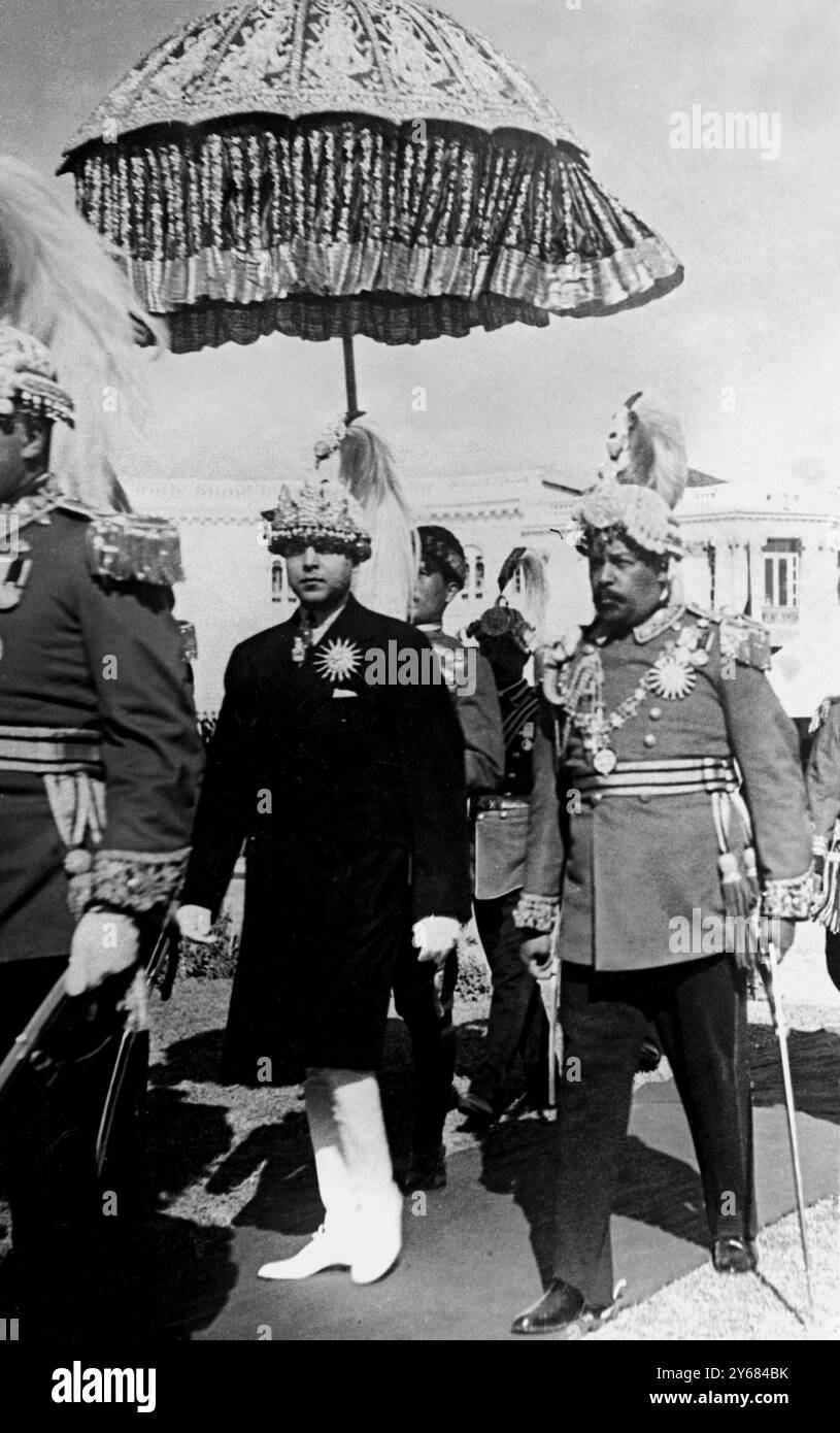 Katmandu, Nepal: picture from 1937 of Tribhubana Bis Vikram Sah, the ...