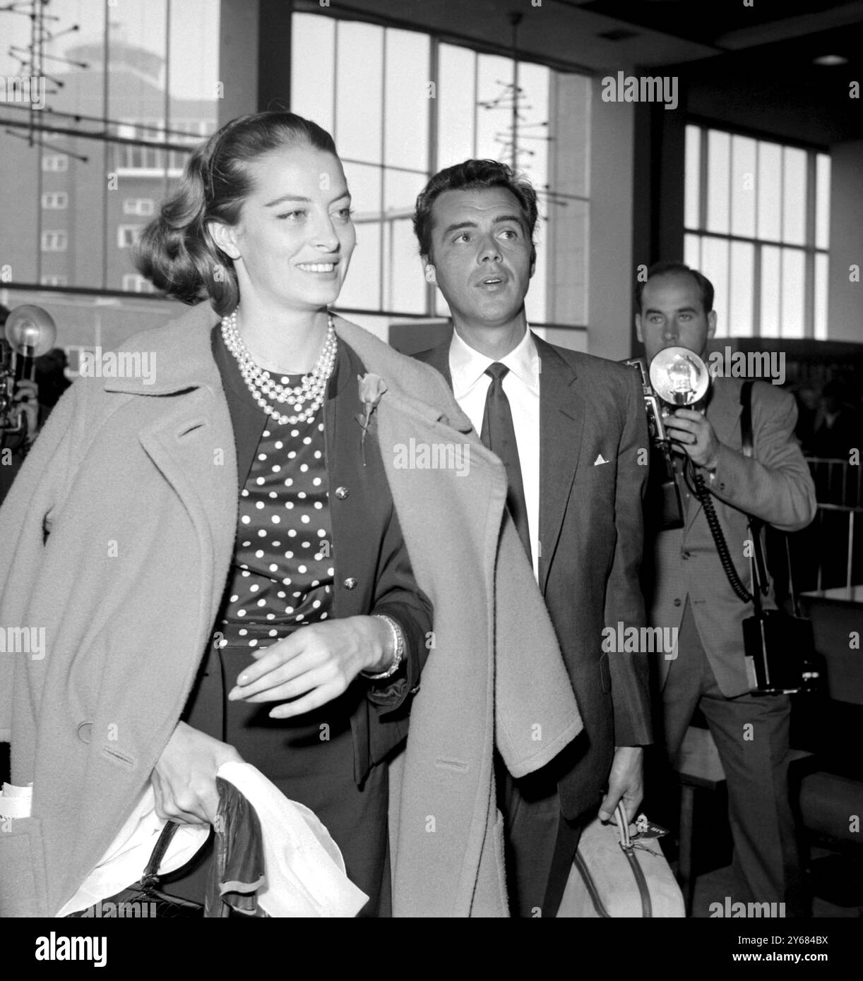 Dirk Bogarde, the actor, was at London Airport today to see his ...