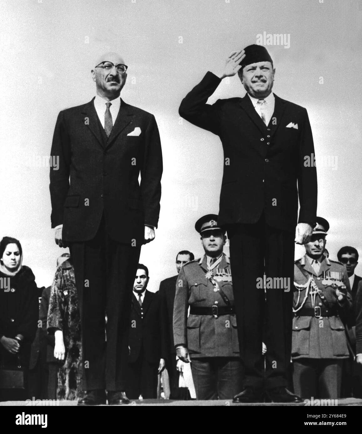 Ayub Greets Afghan King. Rawalpindi, Pakistan: Afghanistan King Zahir ...
