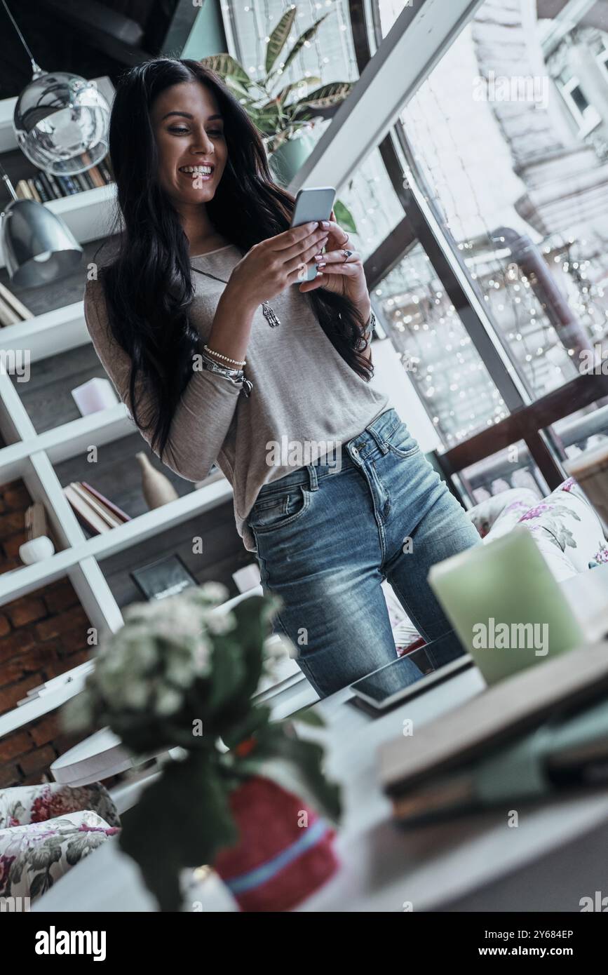 Receiving nice messages attractive hi-res stock photography and images ...