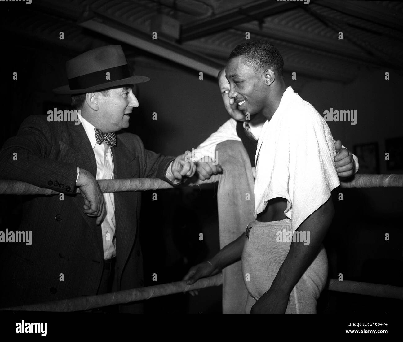 Sandy Saddler - Featherweight Boxing Champion Stock Photo - Alamy